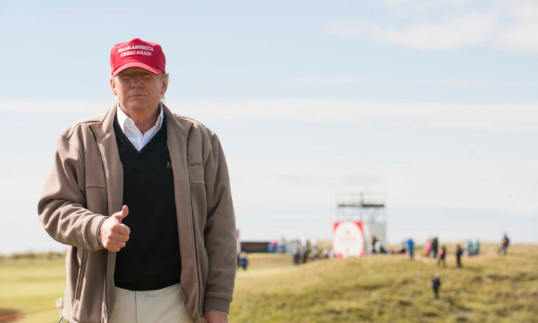 Trump’s golf course damaged by Gaza protesters in Scotland | Informing ...
